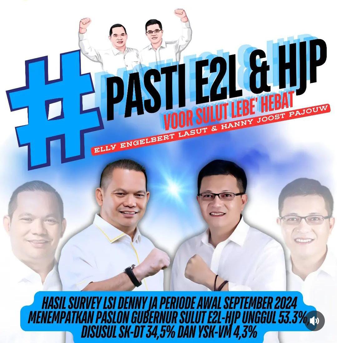 Hanya Tersisa 10%! Kompetitor Sulit Kejar E2L-HJP, Apakah Pilgub Sulut ...